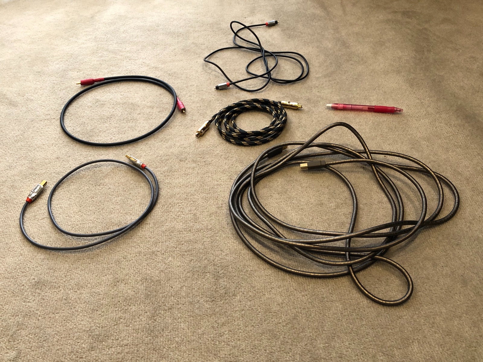 SOLD: FS: A bunch of random cables and a pen |﻿ Hi-Fi and Cinema Cables ...