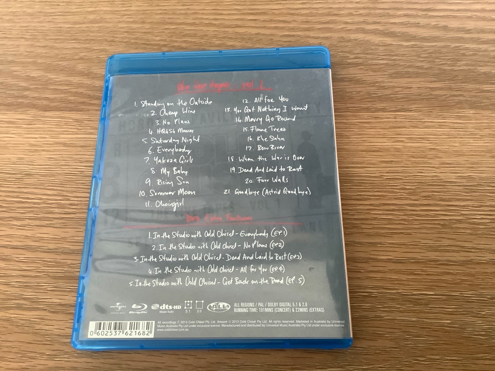 FS: Cold Chisel. The Live Tapes Vol One. Blu Ray |﻿ Vinyl, CD, and Blu-ray