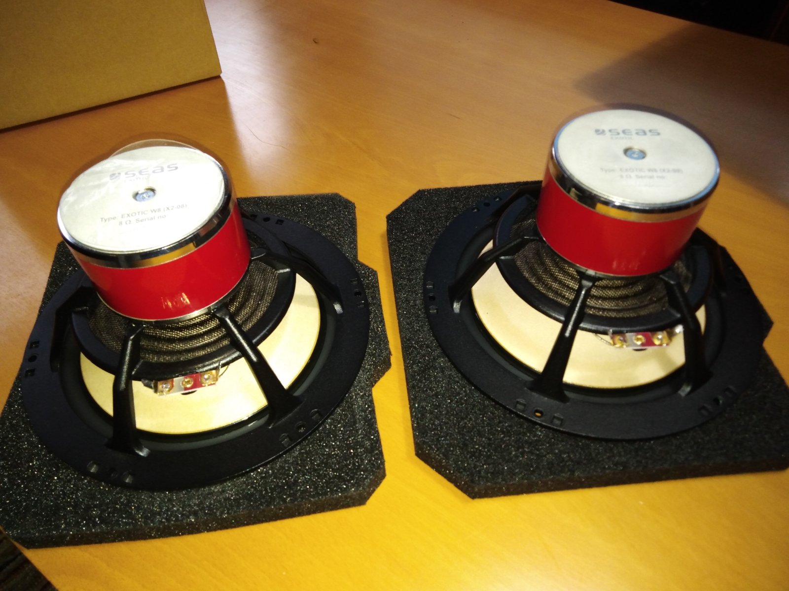 FS: Pair of Seas W8 X2 8ohm Exotic mid bass drivers - Hi-Fi and Cinema ...