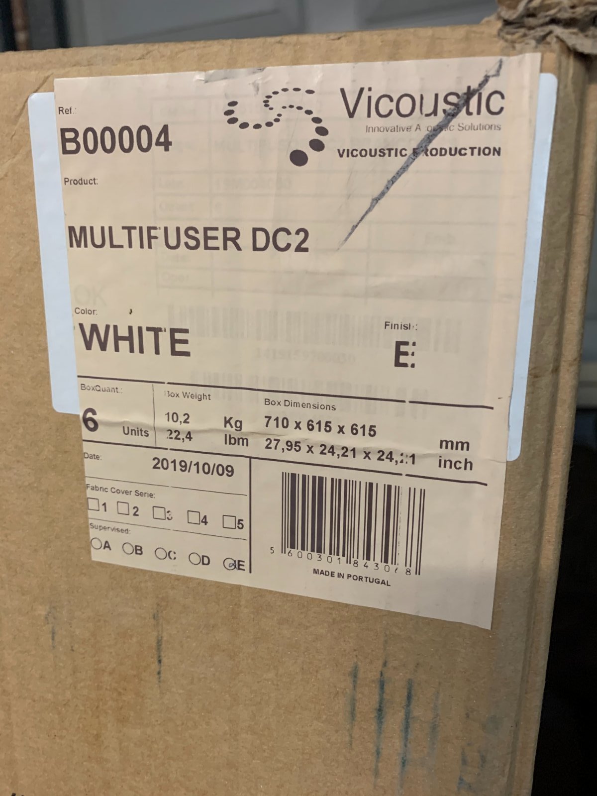 Free 2 x Used Vicoustic Diffuser Panels Multifuser DC2 in White with ...