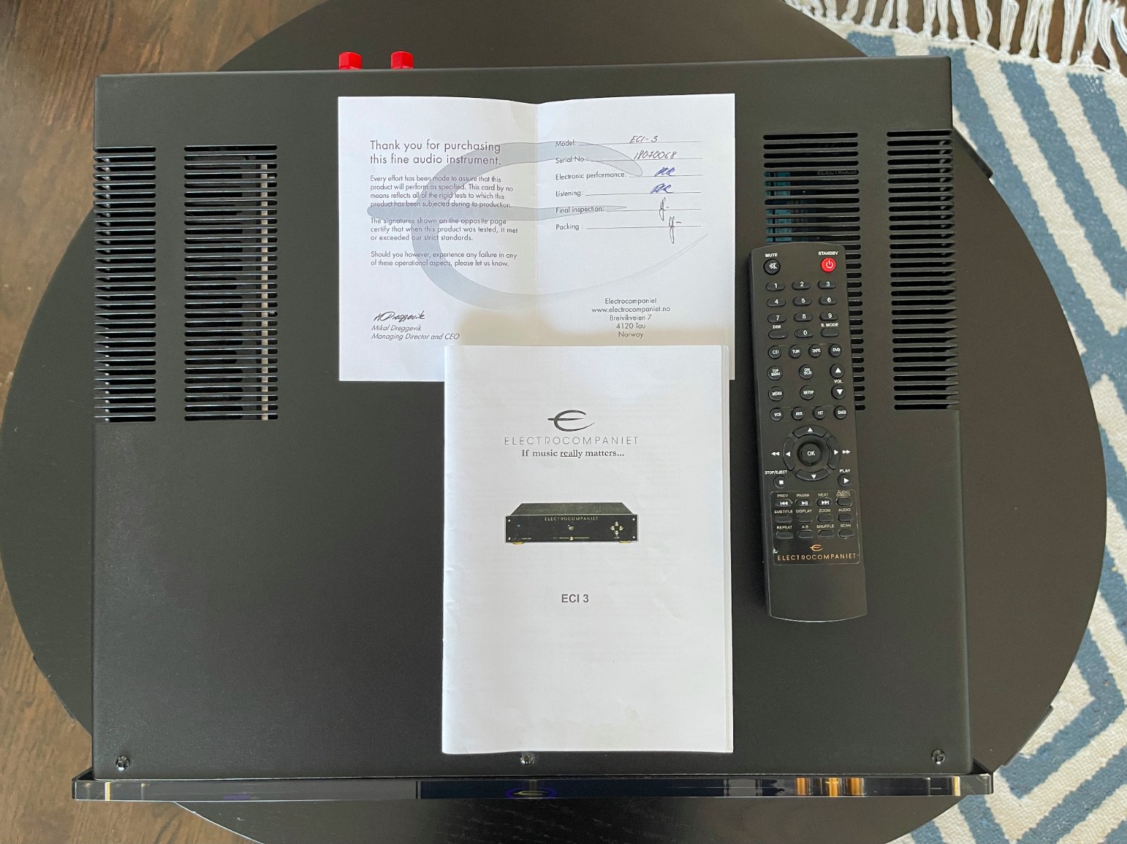 FS: Electrocompaniet ECI 3 integrated amplifier - Stereo, Home Cinema ...