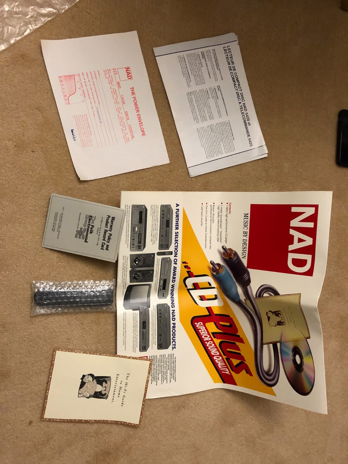 SOLD: FS: NAD CD5425 Compact Disc Player - Stereo, Home Cinema ...