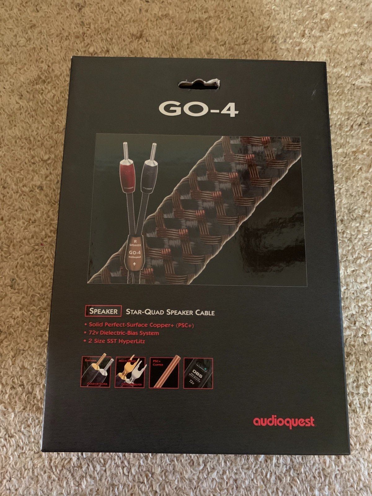 FS: Audioquest GO-4 speaker cable - Hi-Fi and Cinema Cables ...