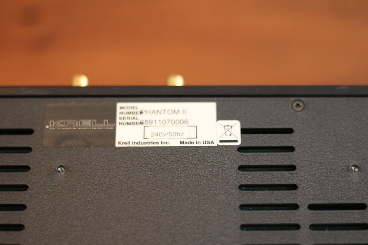 FS: Krell Phantom II Preamplifier - Stereo, Home Cinema, Headphones ...