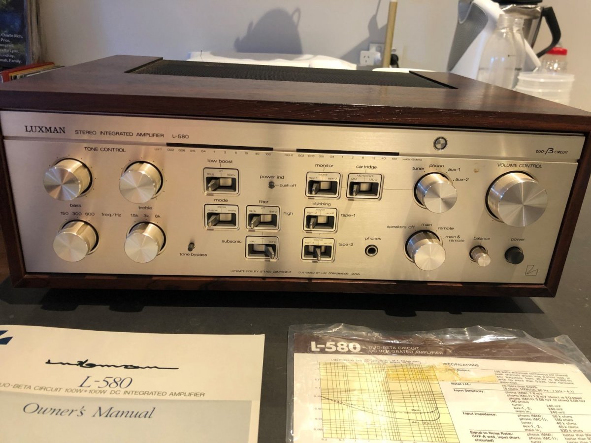 SOLD: FS: Vintage Classic Luxman L-580 Integrated Amplifier - Stereo ...
