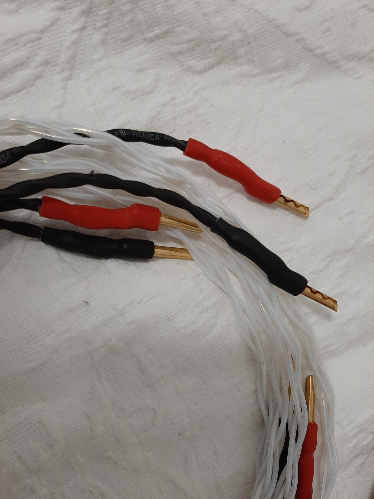 SOLD: FS: Aurealis Audio pure silver solid core speaker cables 1.9m ...