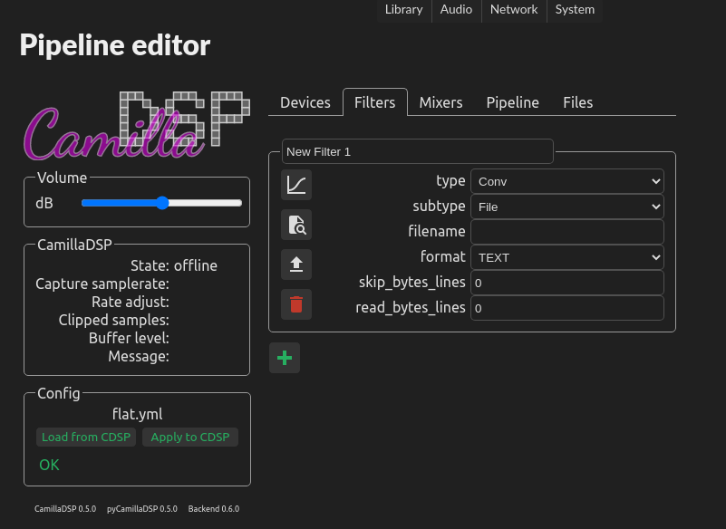 MoOde 7.1 has integrated CamillaDSP - active crossovers - room eq, all ...