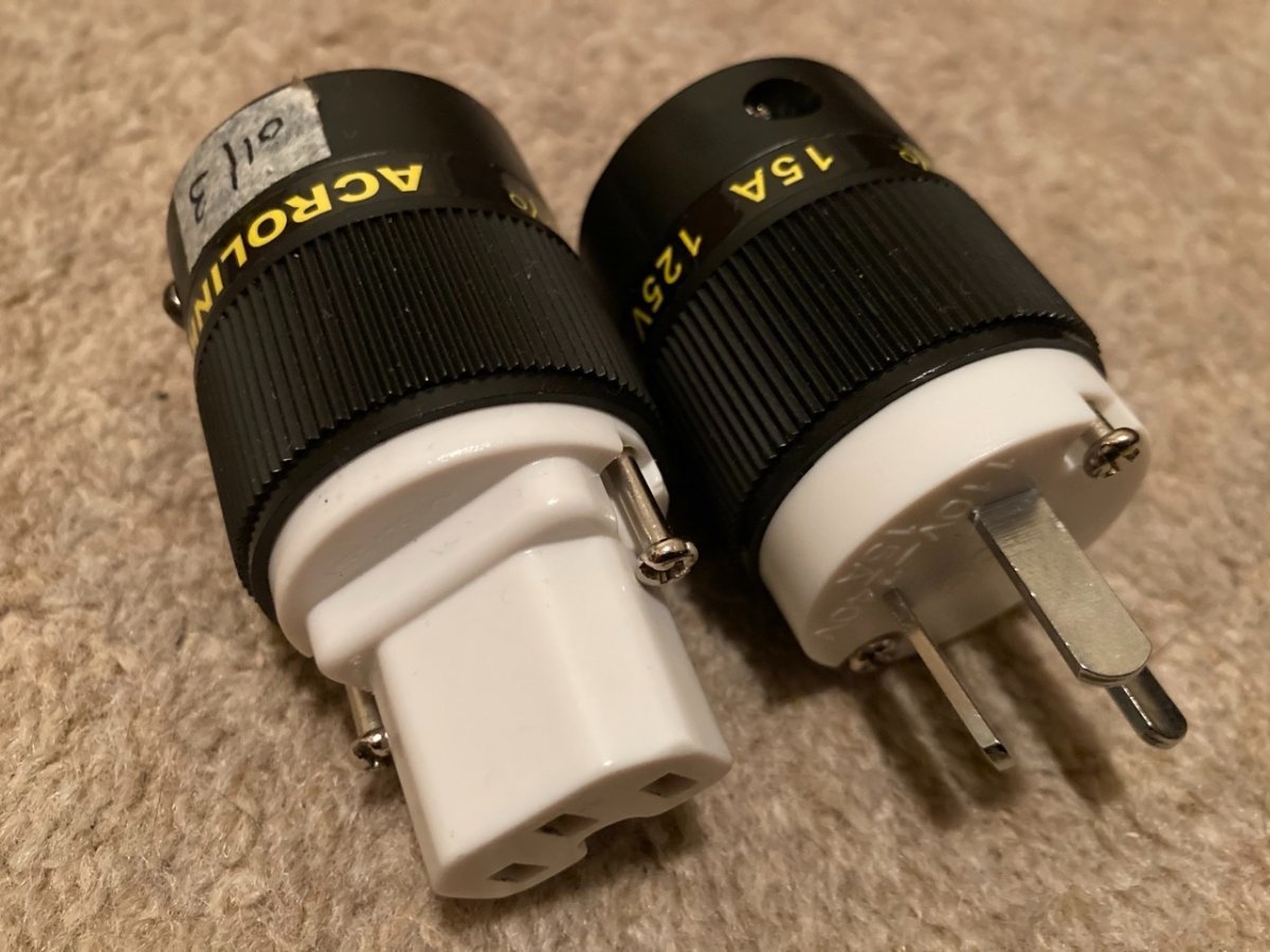 FS: ACROLINK AU + IEC 15 AMP mains plug set |﻿ Hi-Fi and Cinema Cables ...