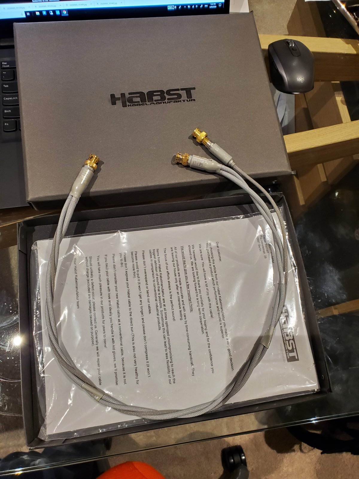 SOLD: FS:Habst Clock cables .75m 75ohm |﻿ Hi-Fi and Cinema Cables & Accessories