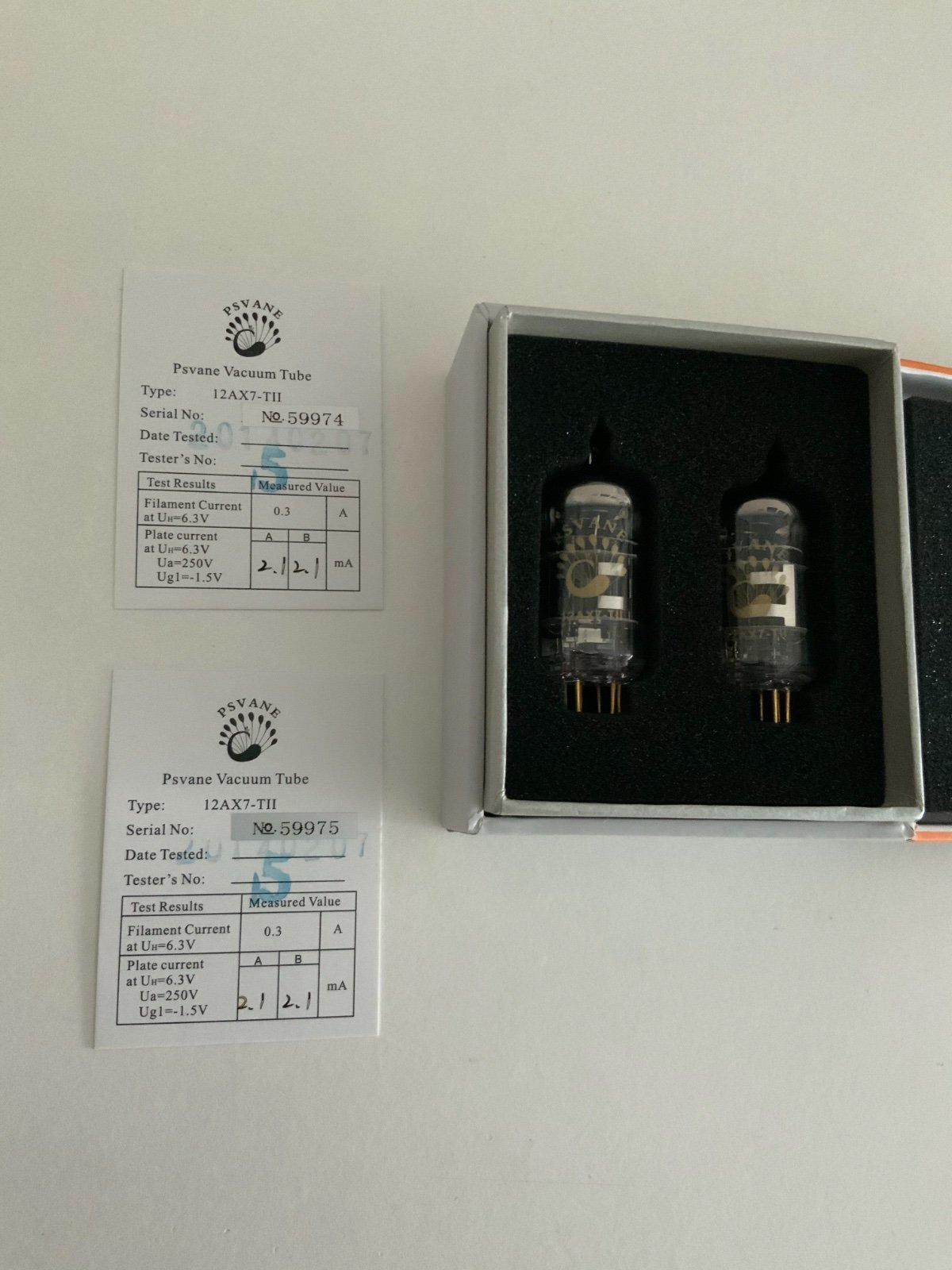 SOLD: FS: PSVANE 12AX7-T Mark Ⅱ Vaccum Tube - Matched Pair - Hi-Fi and ...