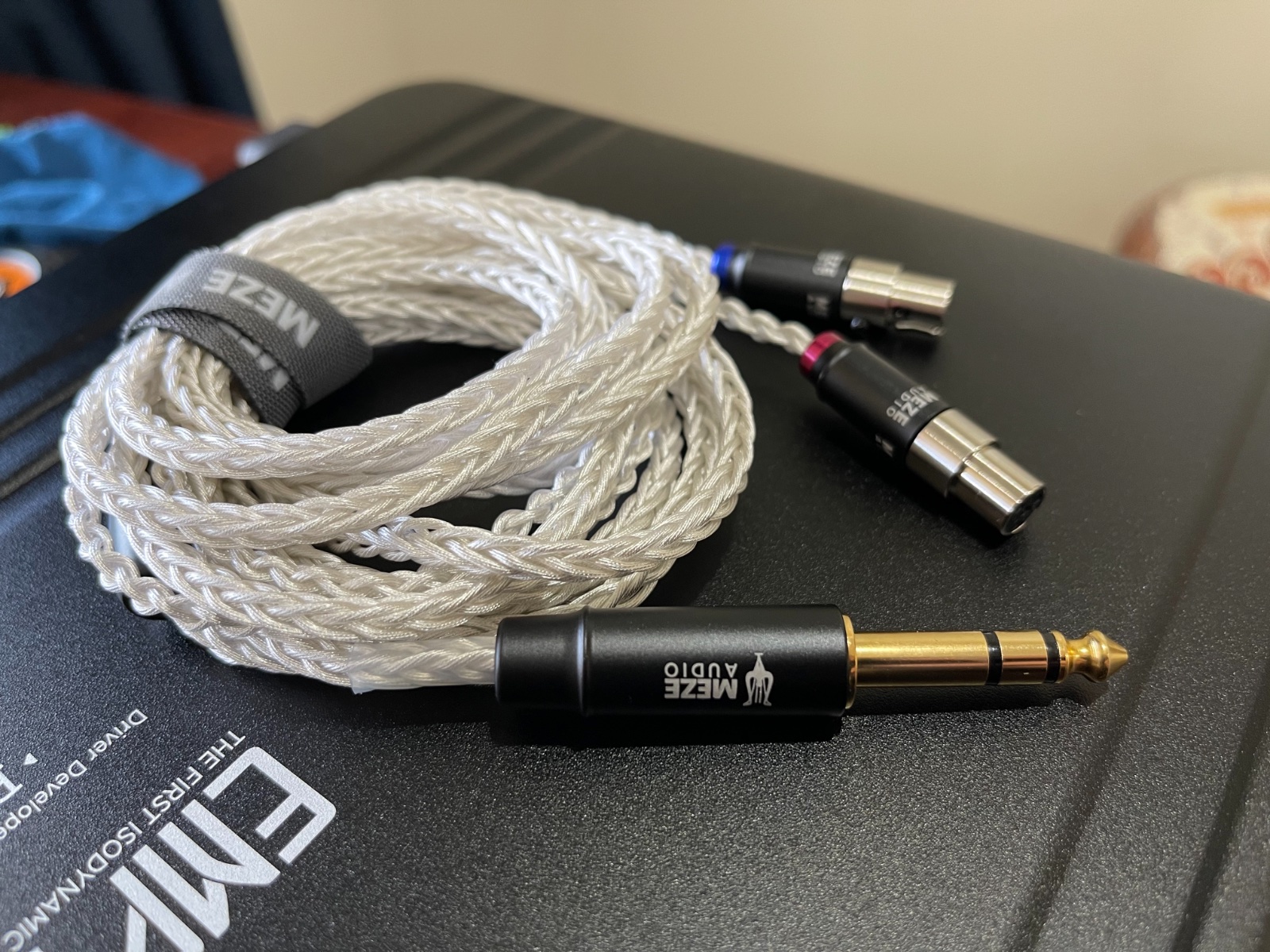 SOLD: FS: Meze Empyrean 6.3mm Silver Plated PCUHD Upgrade Cable (New) works with Audeze, ZMF etc ...