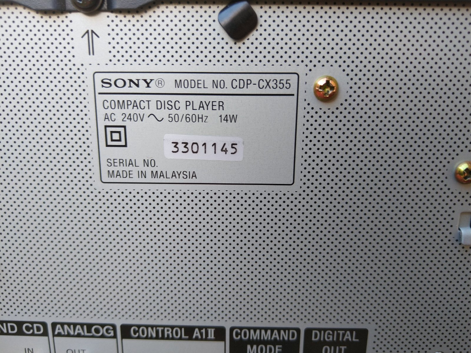 FS: Sony CDP CX355 - Stereo, Home Cinema, Headphones Components - StereoNET