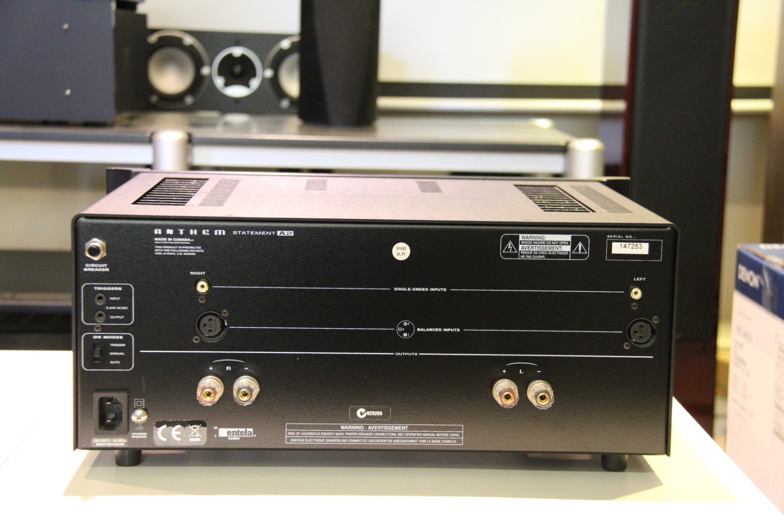 FS: Anthem A2 2-Channel Power Amplifier - Commercial Classifieds ...