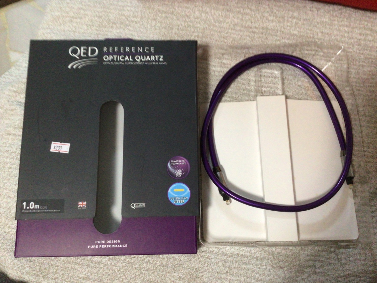 SOLD: FS: QED Reference optical quartz cable 1m |﻿ Hi-Fi and Cinema Cables & Accessories