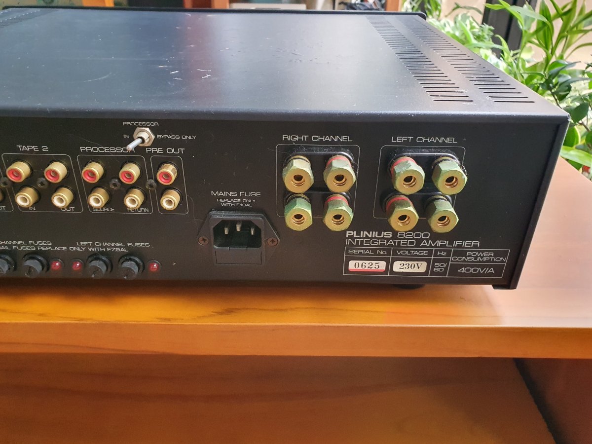 SOLD: FS: PLINIUS 8200 INTEGRATED AMPLIFIER WITH PHONO IN - Stereo ...