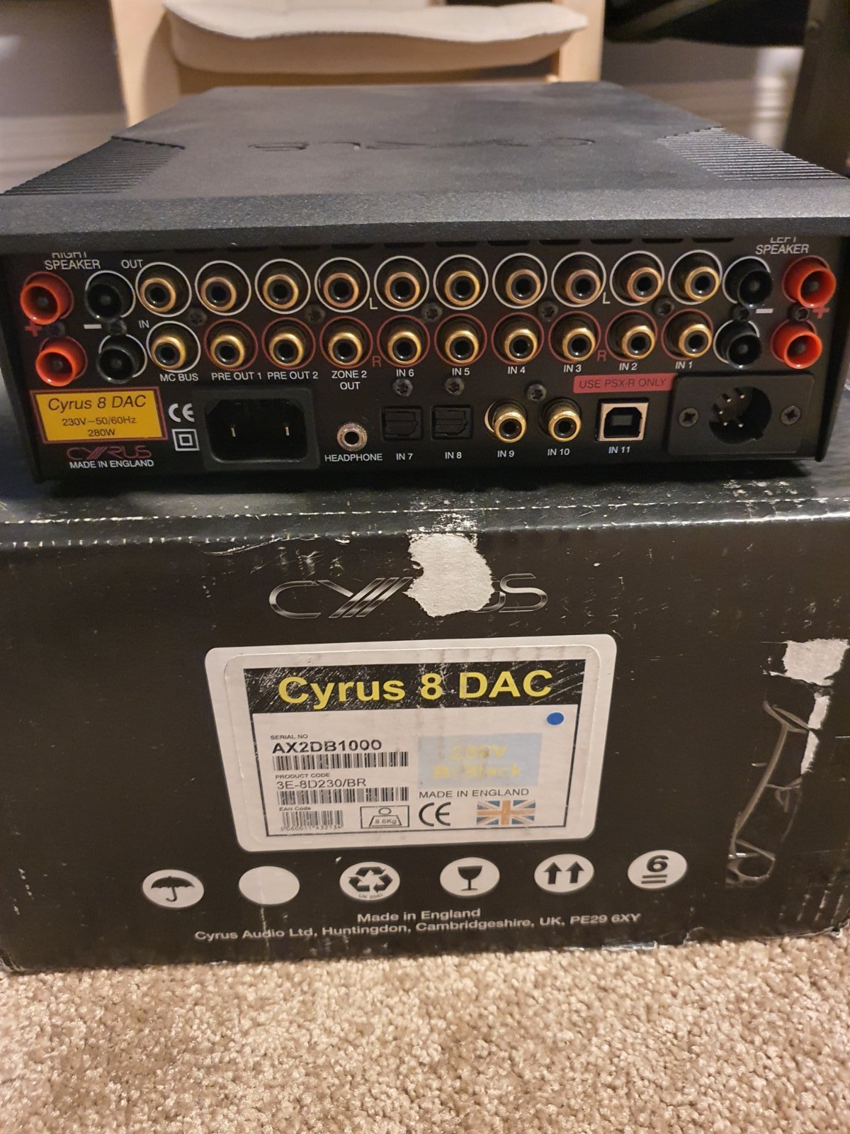 SOLD: FS: Cyrus 8 DAC Integrated Stereo Amplifier - Stereo, Home Cinema ...