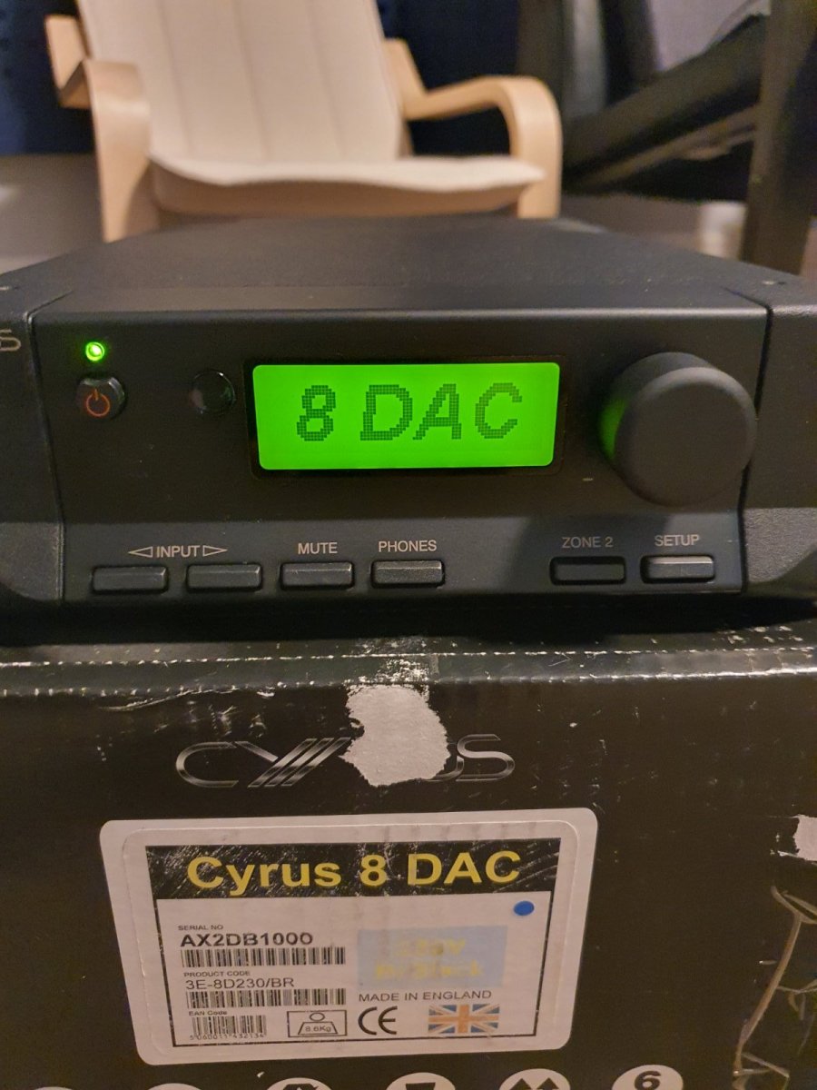 SOLD: FS: Cyrus 8 DAC Integrated Stereo Amplifier - Stereo, Home Cinema ...