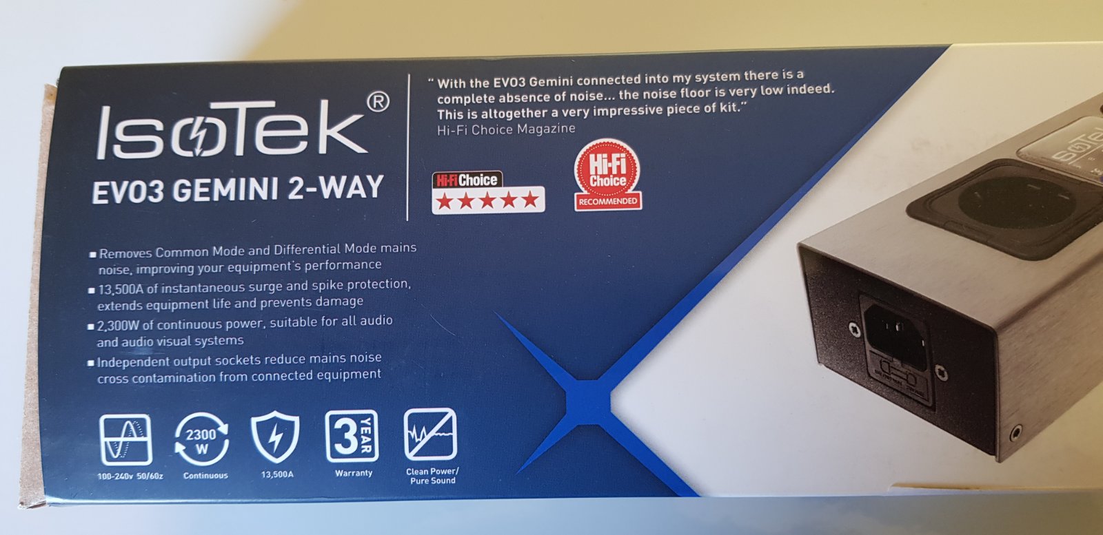 SOLD: FS: IsoTek EV03 GEMINI 2-WAY POWER CONDITIONER - Hi-Fi and Cinema ...