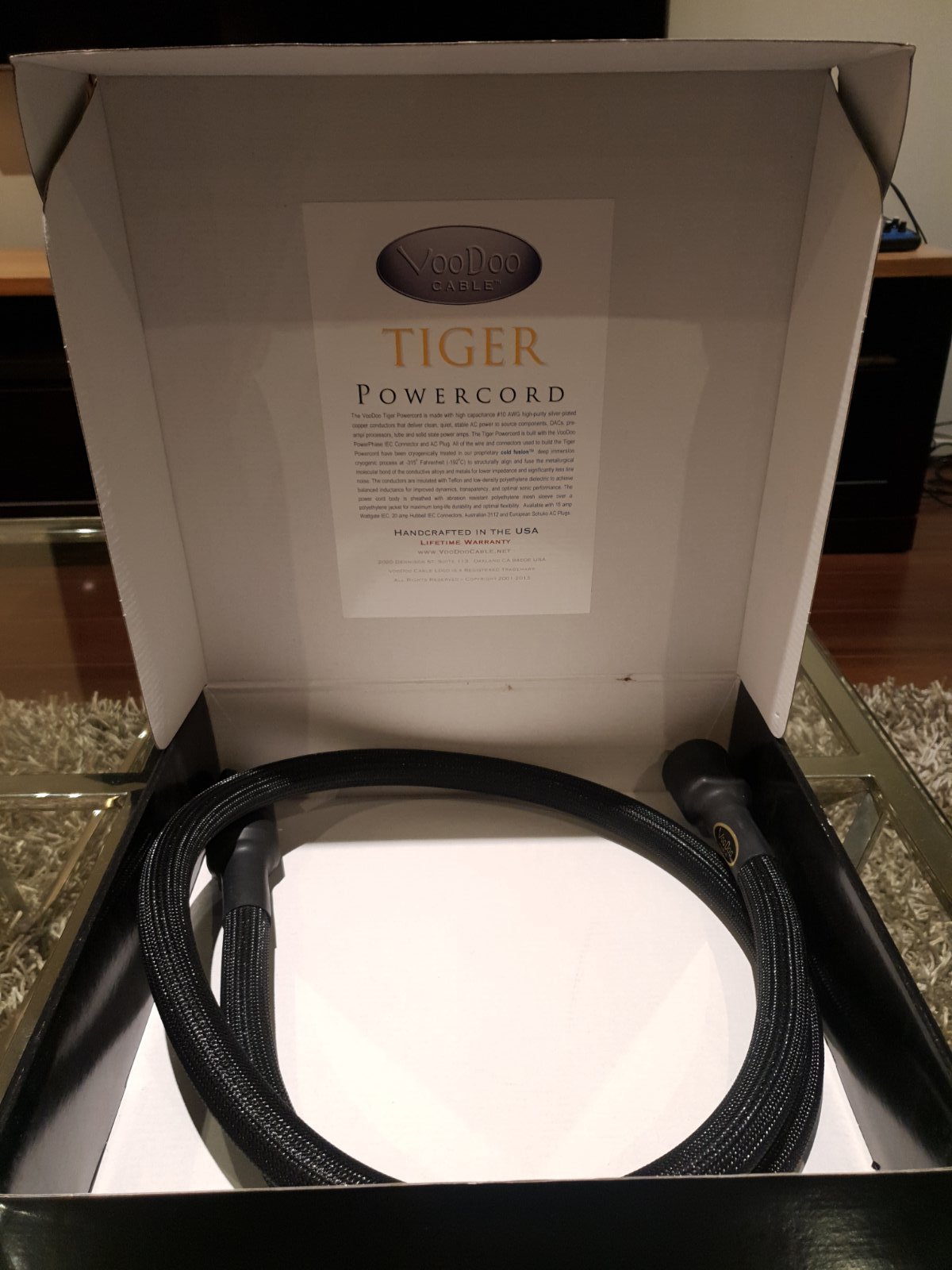 VooDoo Tiger Power Cable |﻿ Hi-Fi and Cinema Cables & Accessories