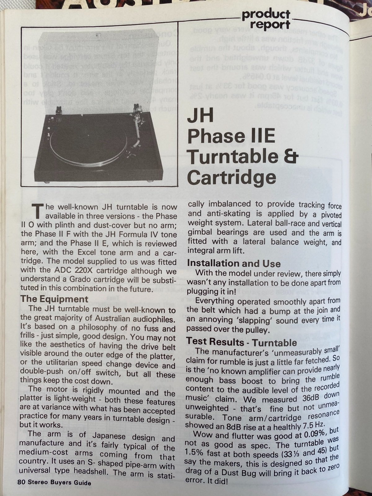Some info about JH Reproducers and Sansui 1050/2050 arms - Turntables ...