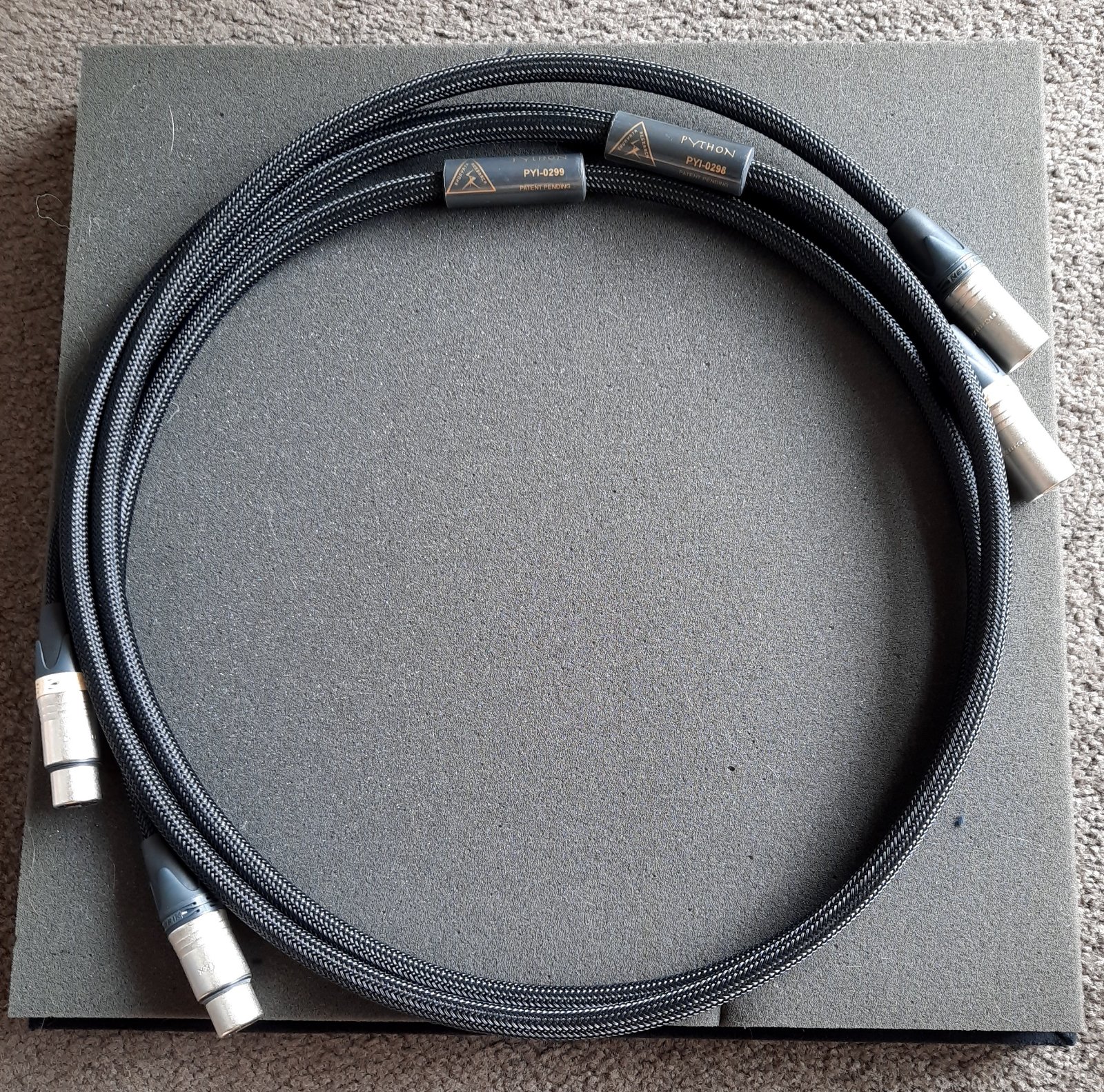 FS: Interconnects - Shunyata Python zTron XLR 1.5m - Hi-Fi and Cinema ...