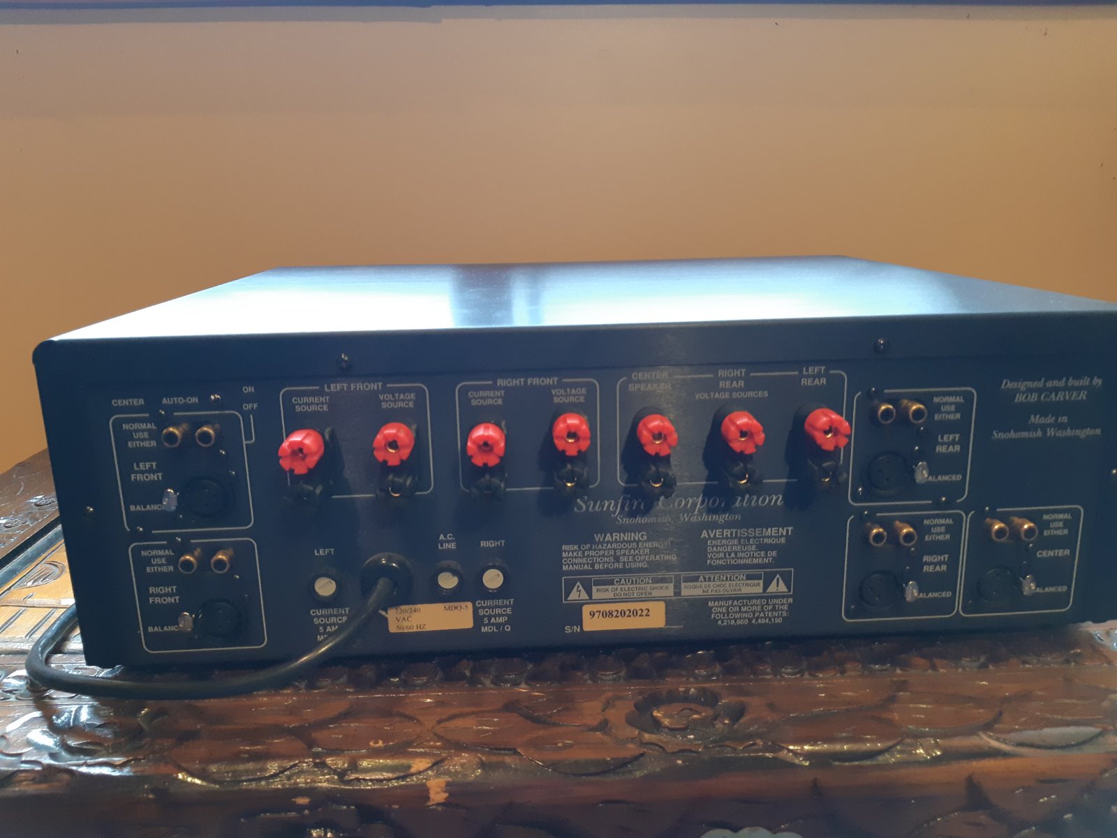 FS: Sunfire Cinema Grand. 5 Channel Power Amplifier - Stereo, Home ...