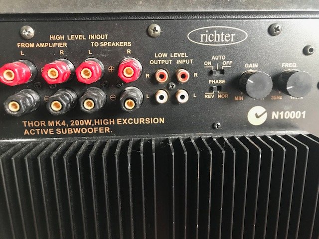 FS: Richter Son of Thor subwoofer with Thor mk4 plate amps |﻿ Stereo ...