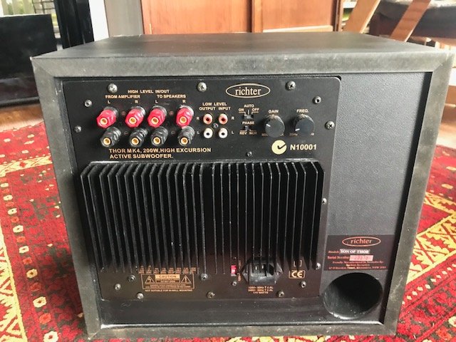 FS: Richter Son of Thor subwoofer with Thor mk4 plate amps |﻿ Stereo ...
