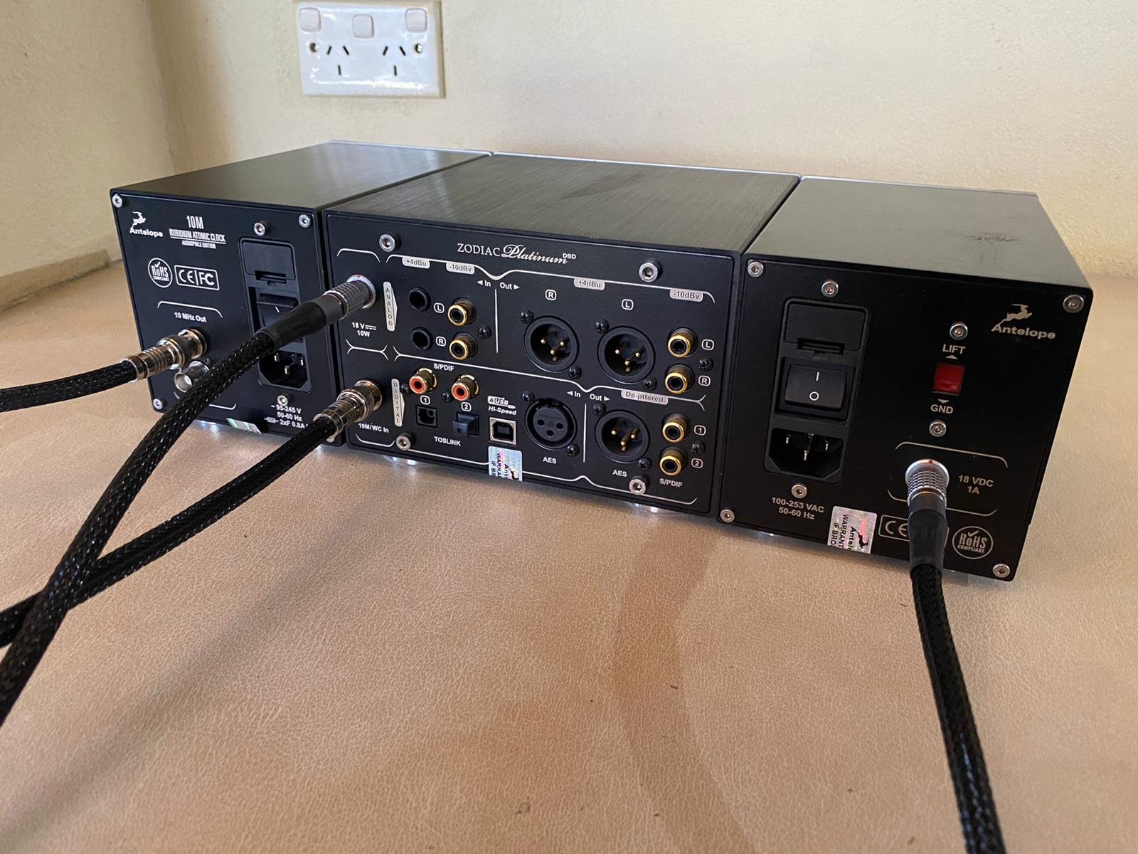 Antelope Zodiac Platinum + 10M Atomic Clock DAC / Pre Amp |﻿ Stereo ...
