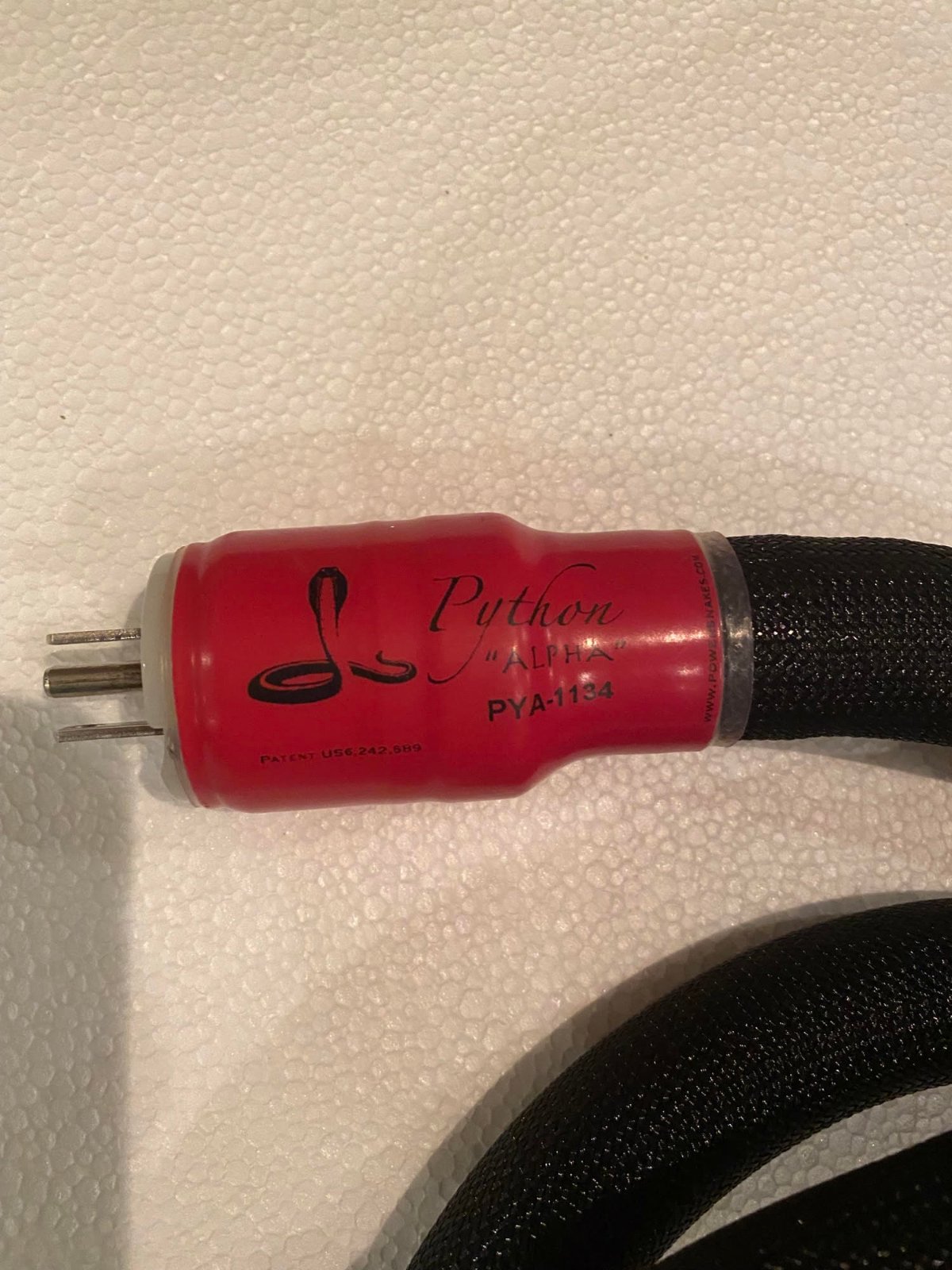 SOLD: FS: Shunyata Python Alpha Power Cable - Hi-Fi and Cinema Cables & Accessories - StereoNET