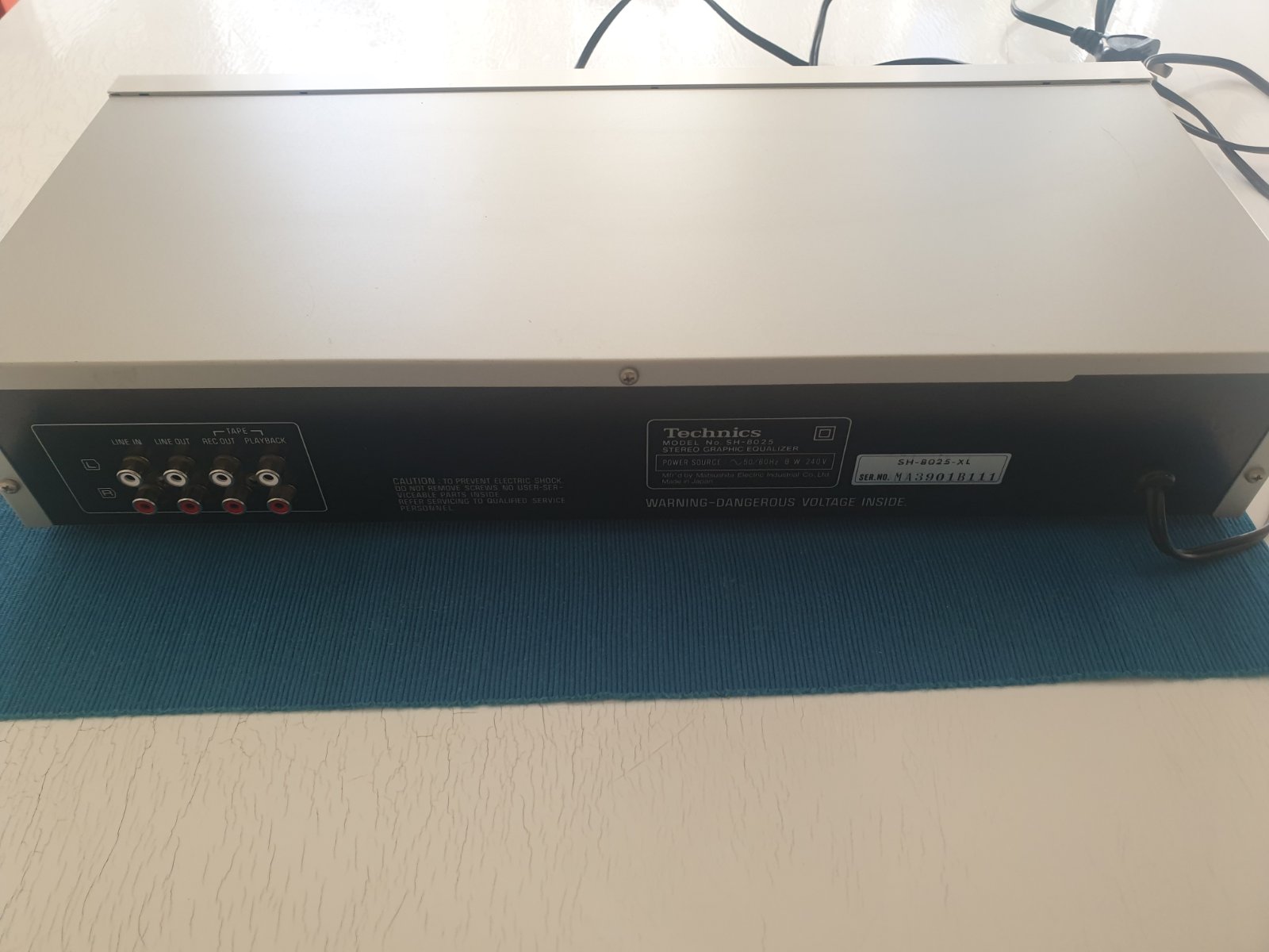 Technics 7 Band Stereo Graphic Equalizer Silver Sh-8025 - Stereo, Home ...