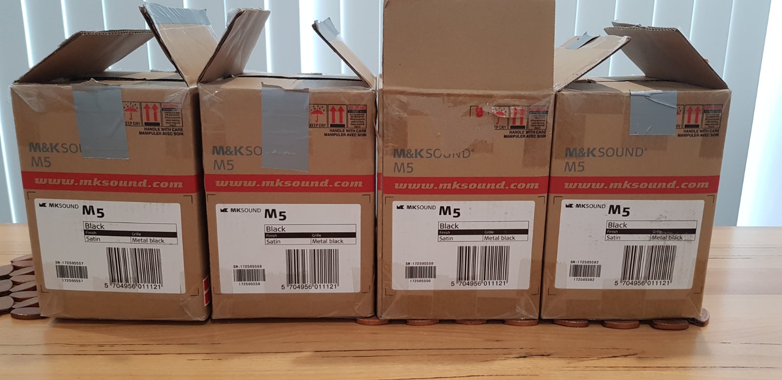 FS: MK SOUND M5 ATMOS SURROUND SPEAKERS X 4 - Stereo, Home Cinema ...
