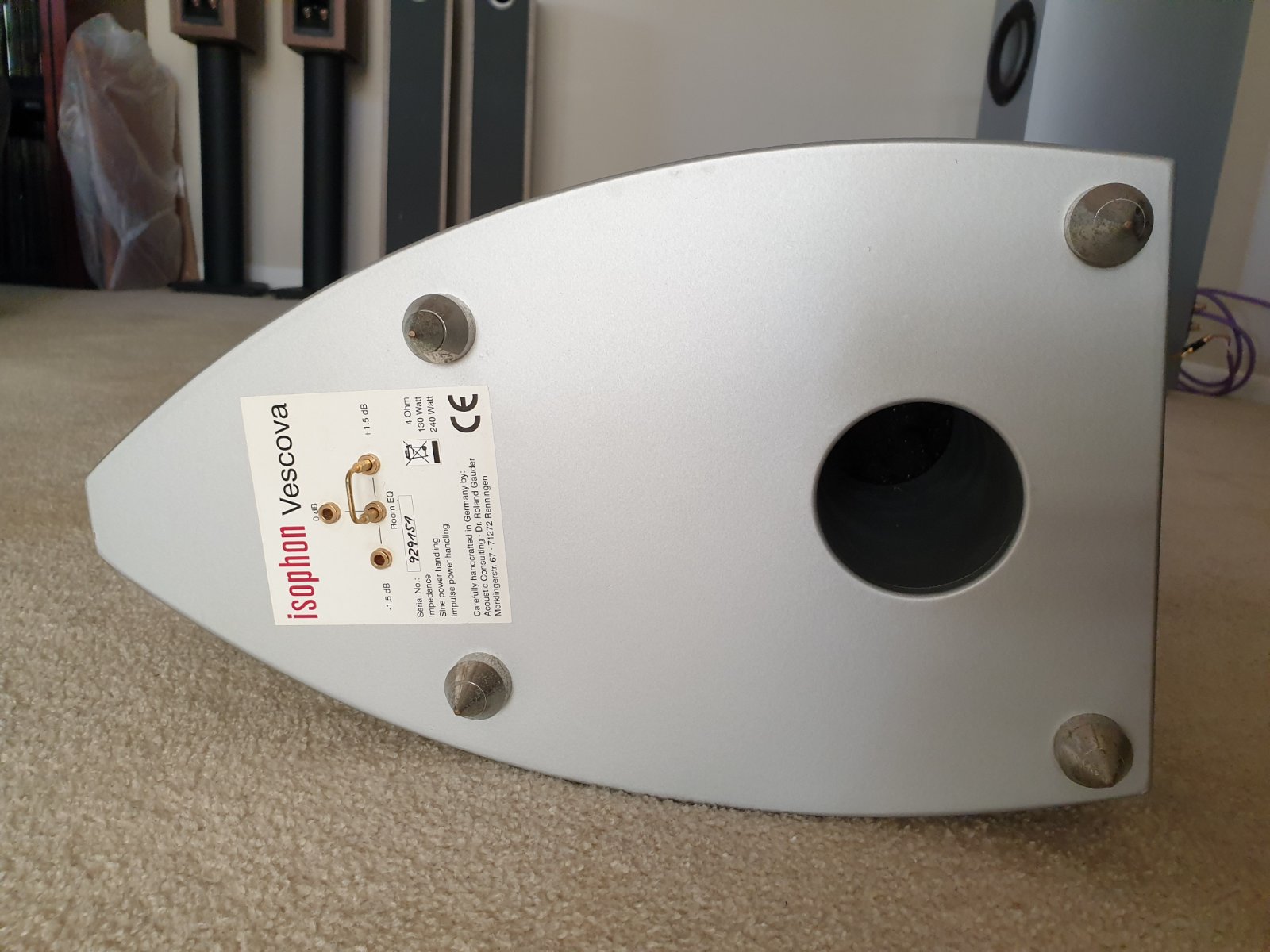 FS: Isophon (Gauder Akustik) Vescova Speakers - Stereo, Home Cinema ...