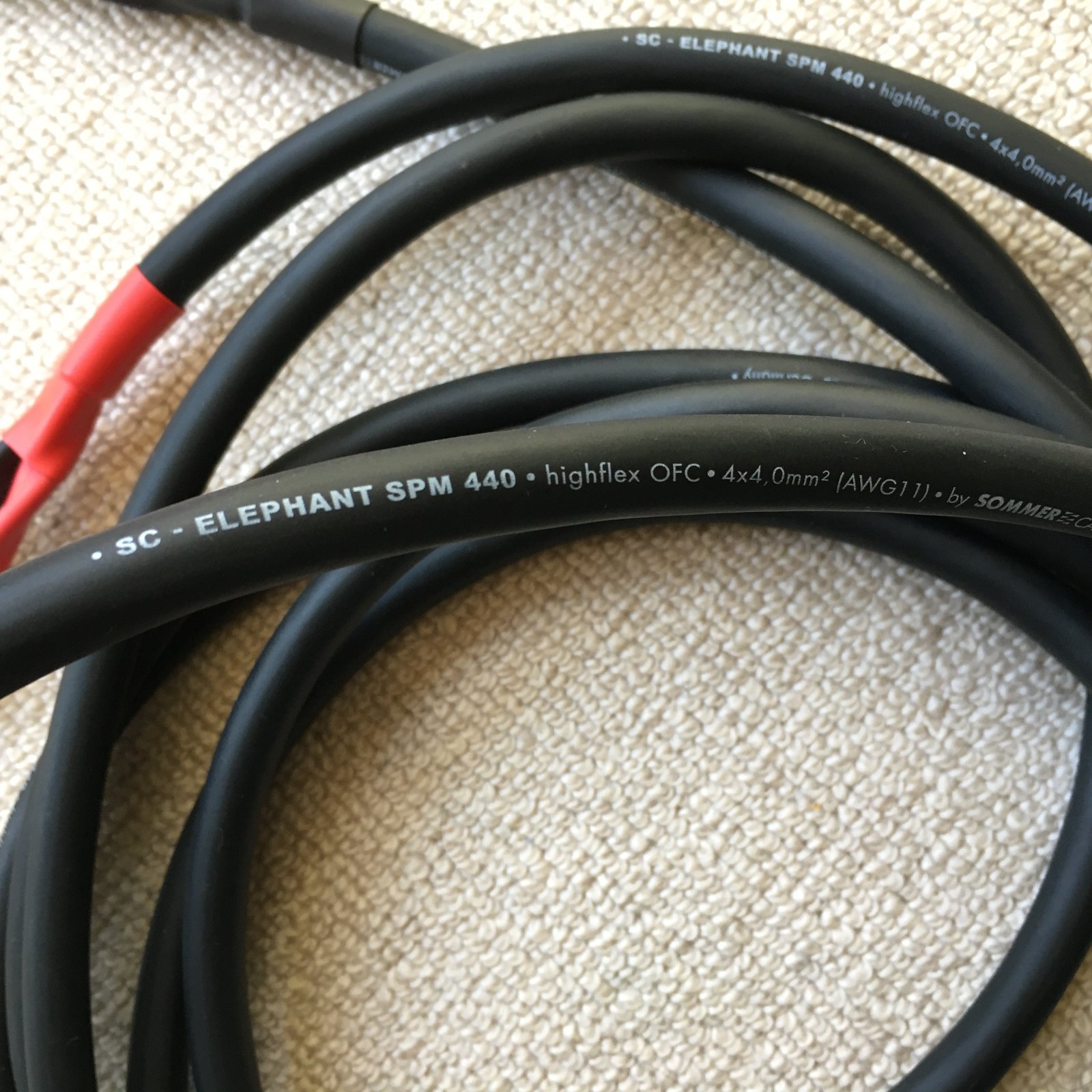 FS: Speaker cables- SOMMER Cables from Germany SPM 440 (4N OFC, 4x4 mm2 ...