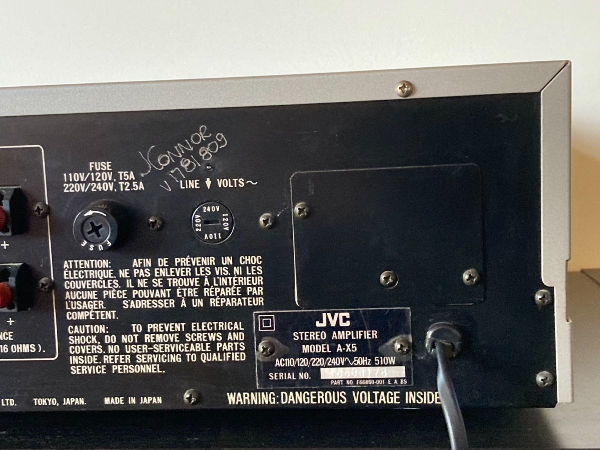 JVC A-X5 (c1979-1982) integrated amplifier MM/MC phono - Stereo, Home ...