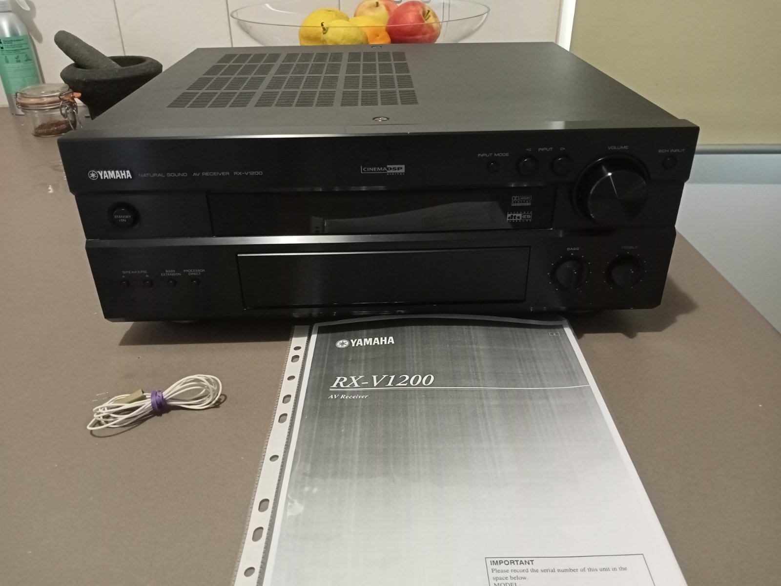 FS: Yamaha RX-V1200 AV receiver amplifier with phono in - Stereo, Home ...