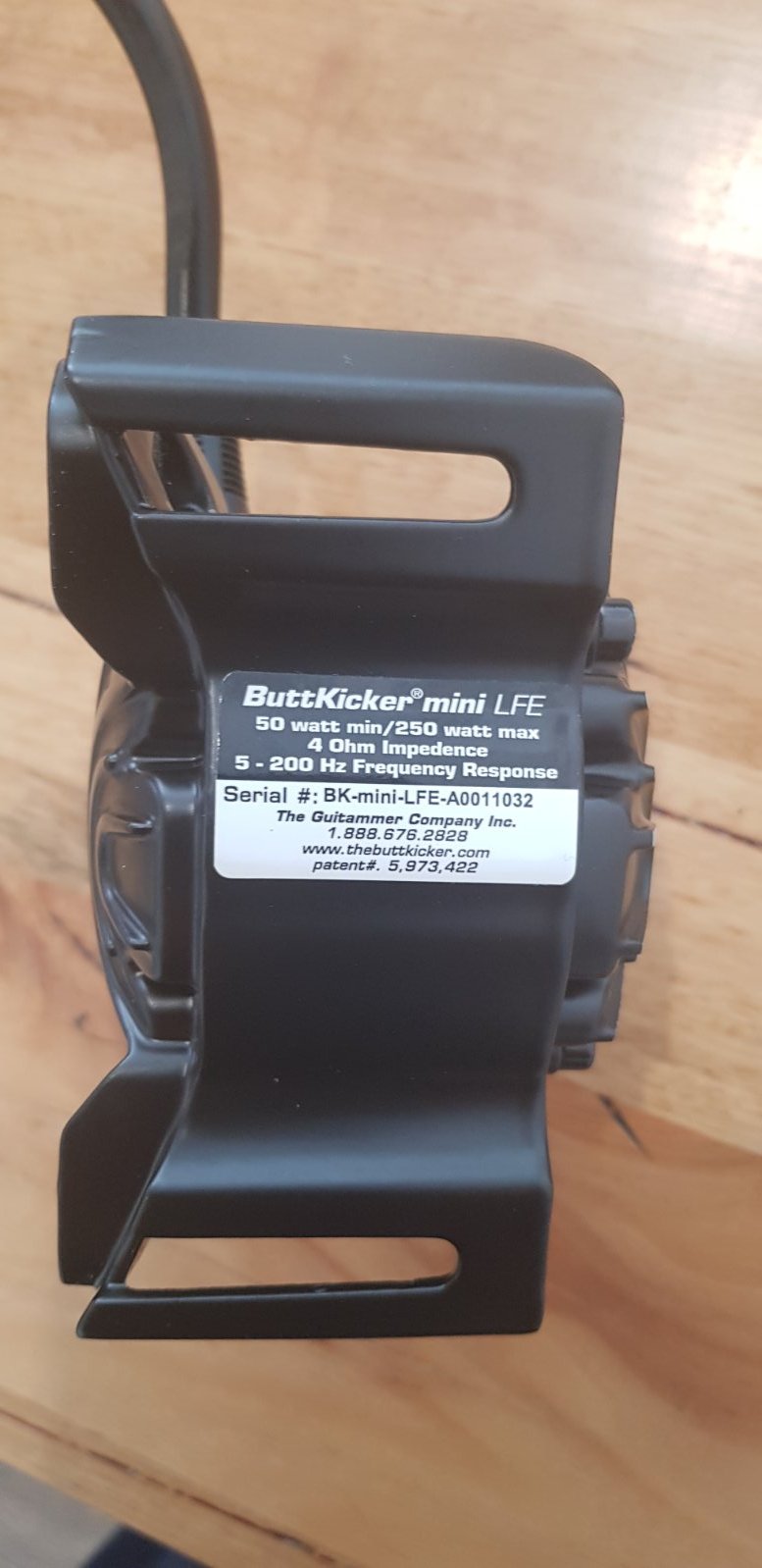 FS: Buttkicker mini LFE with amplifier - Hi-Fi and Cinema Cables ...