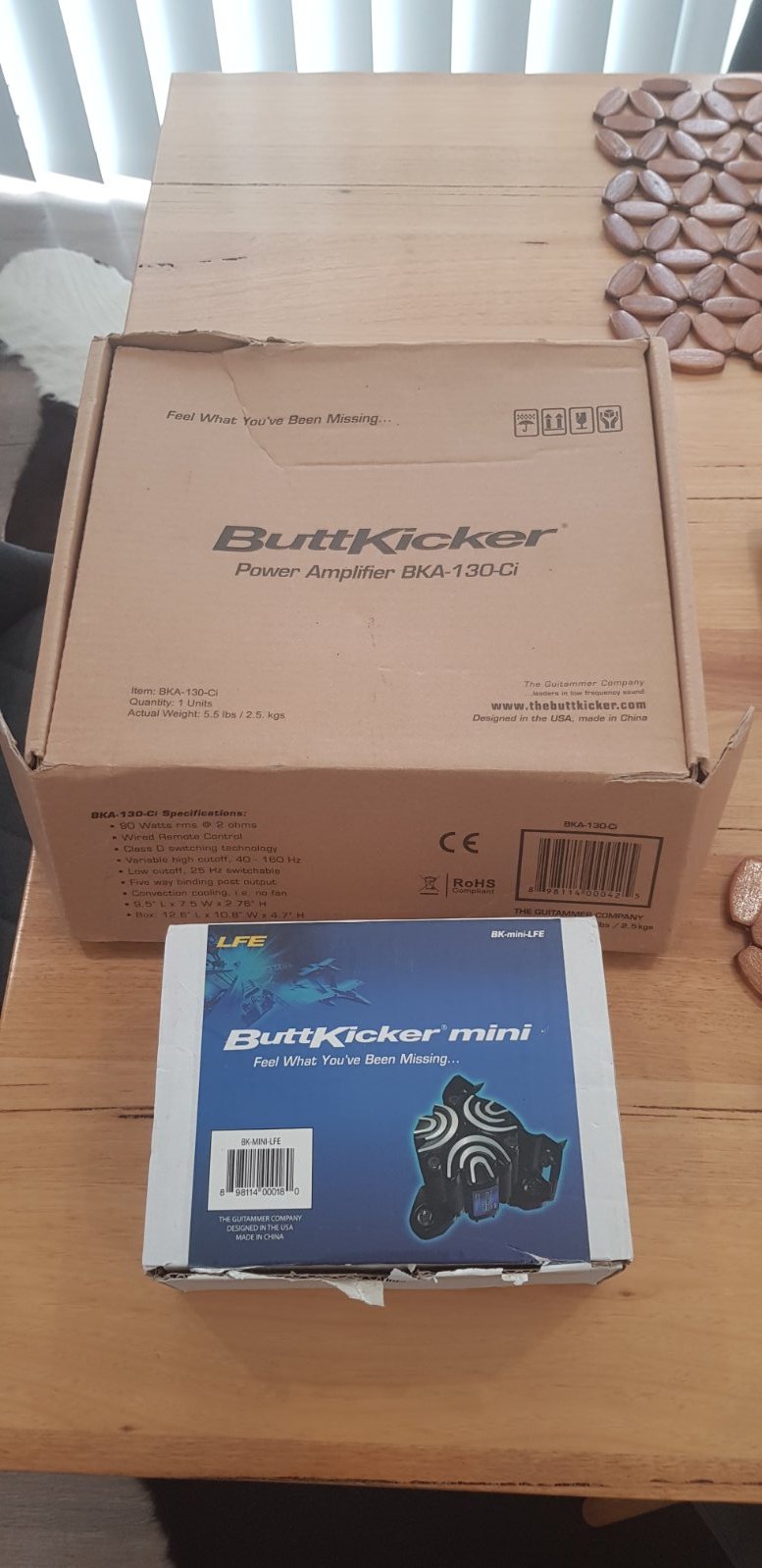 FS: Buttkicker mini LFE with amplifier - Hi-Fi and Cinema Cables ...