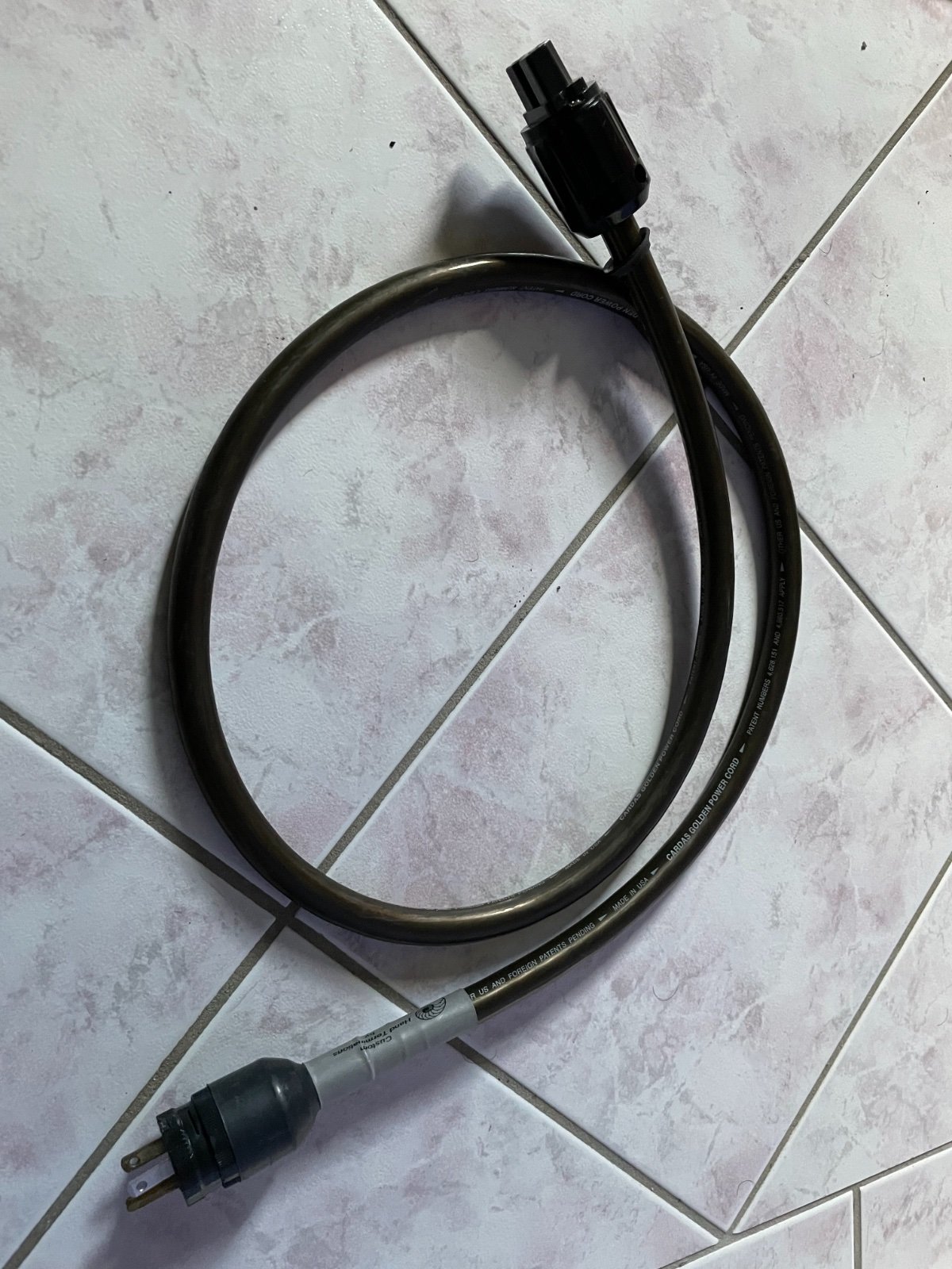 FS: Cardas Golden Power Cable (US Plug) |﻿ Hi-Fi and Cinema Cables ...