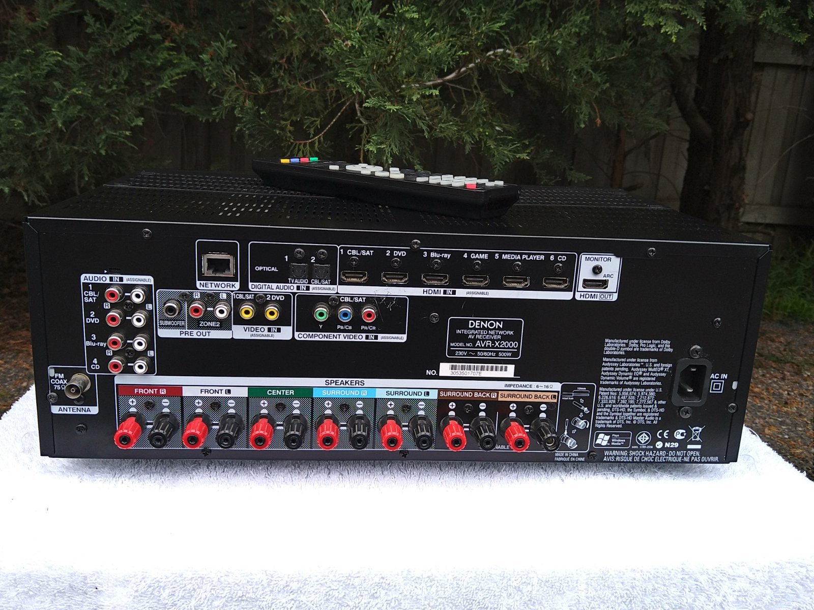 FS: Denon AVR-X2000 (7.1, 4K, 3D, 95w per channel) - Stereo, Home ...