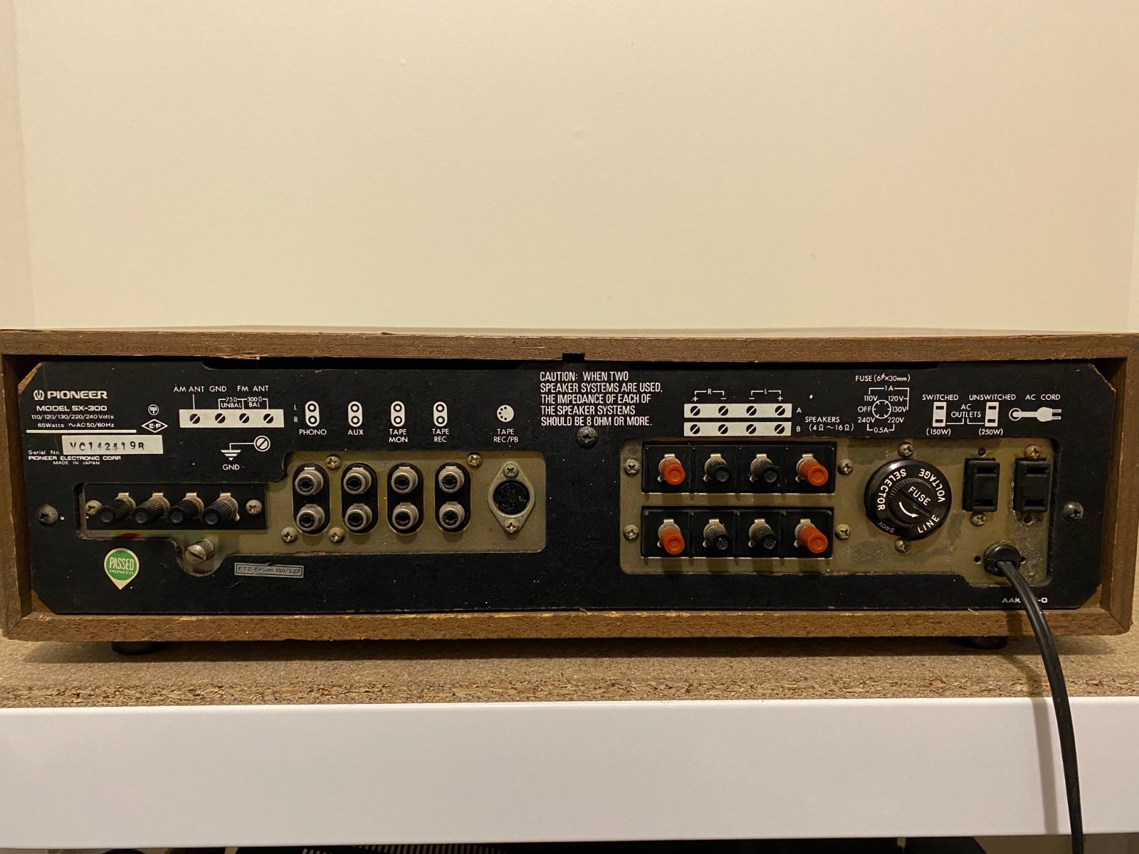 FS: Pioneer SX-300 receiver - Stereo, Home Cinema, Headphones ...