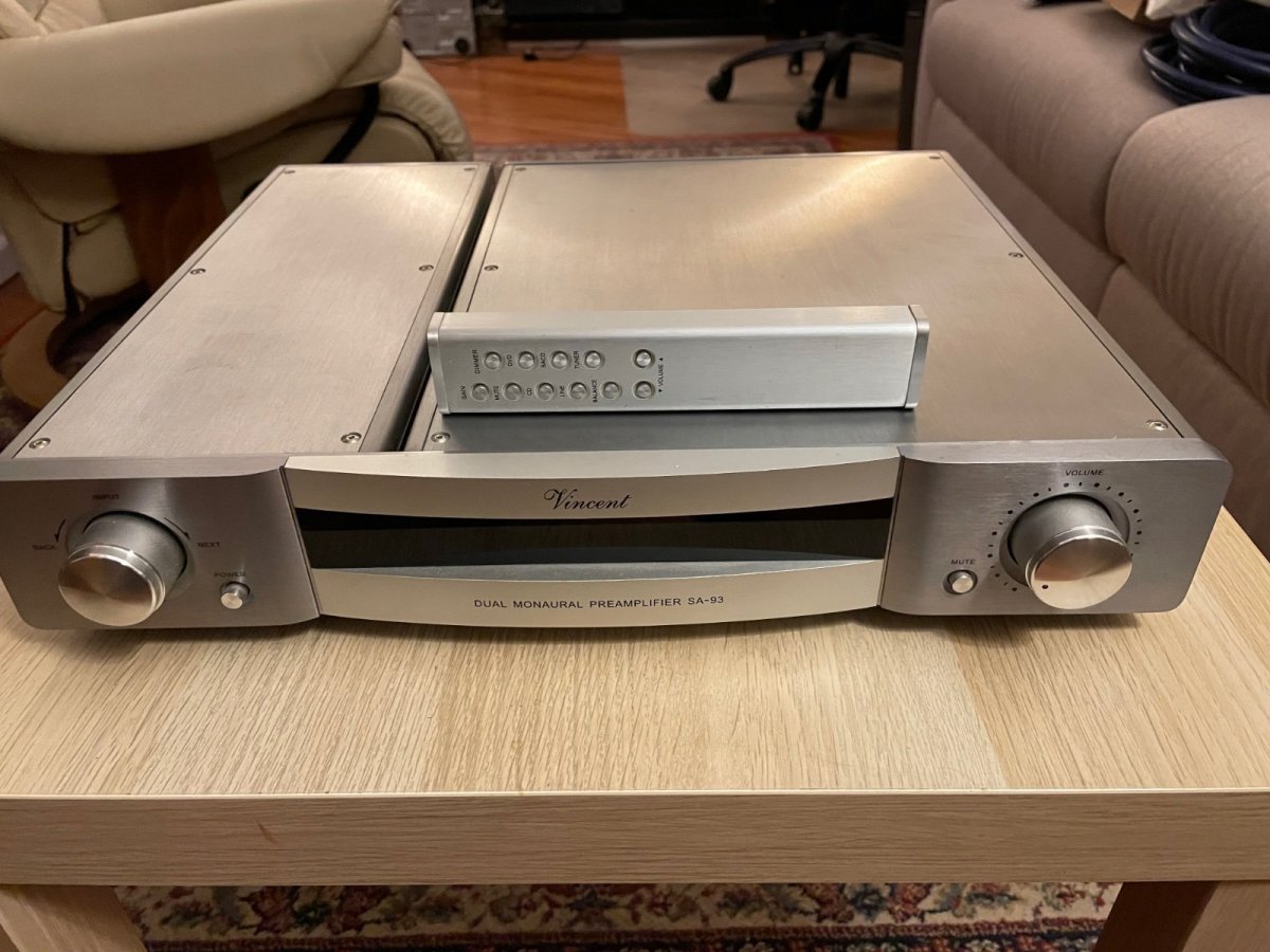 FS: Vincent SA-93 Preamplifier Dual Monaural - Stereo, Home Cinema ...