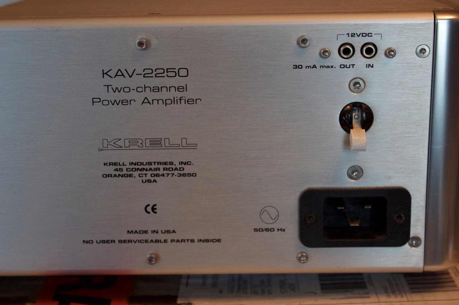 FS: Krell KAV 2250 Power Amplifier - Stereo, Home Cinema, Headphones ...