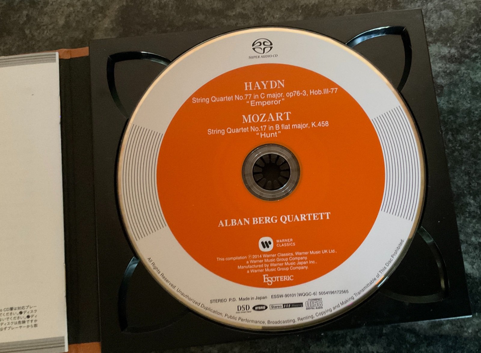 FS: ESOTERIC SACD:Alban Berg Quartett: Haydn "Emperor" Mozart "Hunt" String Quartets - Vinyl, CD ...