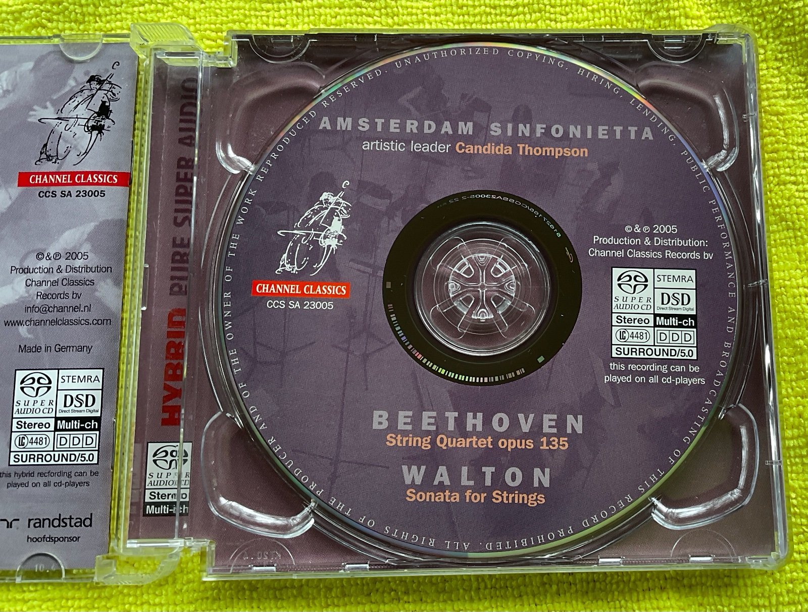 FS: Hybrid Multi-Channel Classical SACD; Beethoven/Walton Amsterdam Sinfonietta (SOLD PENDING ...