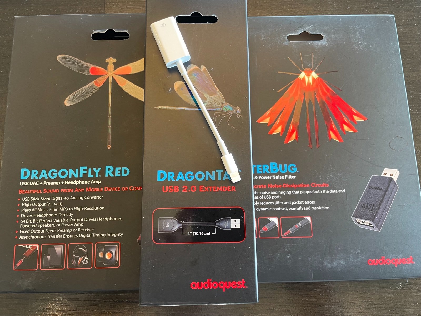 FS: Audioquest Dragonfly Red DAC, Jitterbug, DragonTail, plus Apple USB ...