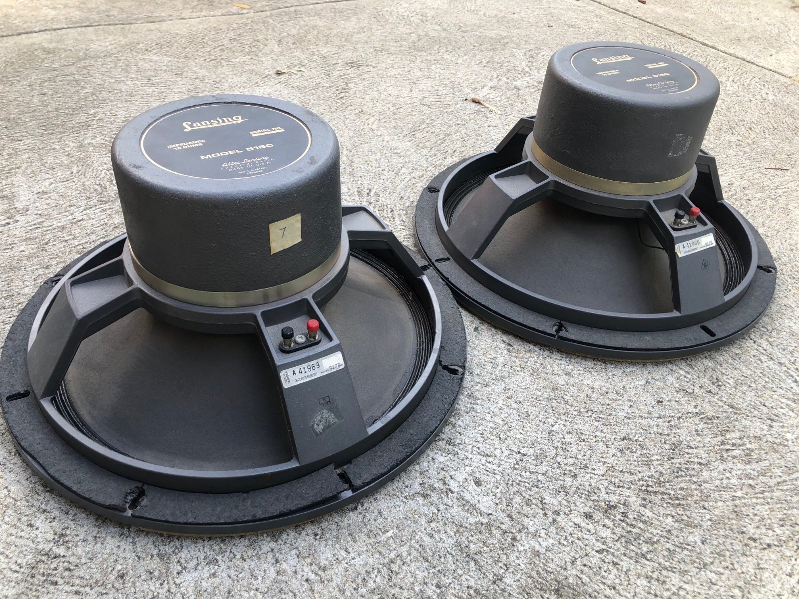 Ultra-rare Altec Lansing 515C Alnico VOTT speakers - Hi-Fi and Cinema ...