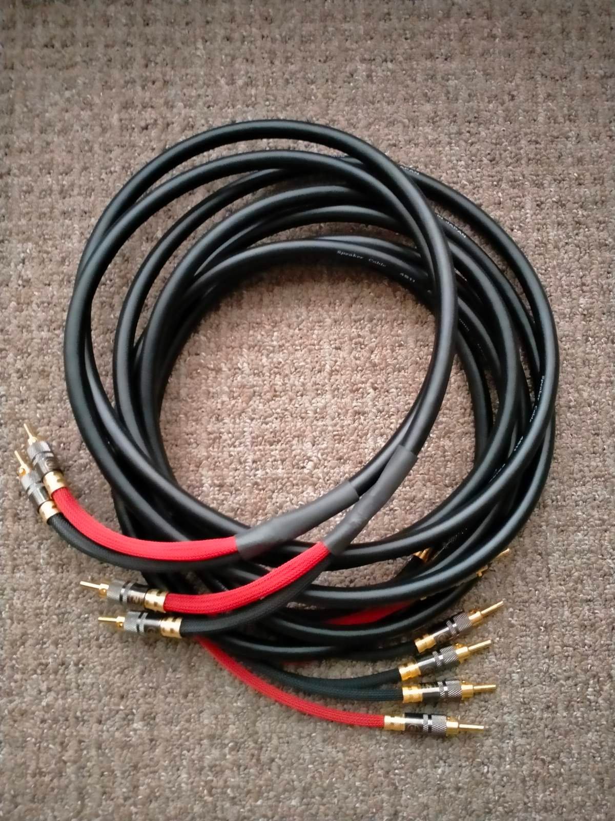 FS: CANARE speaker cable 2 x 3m, bi-wire with lockable banana plugs ...