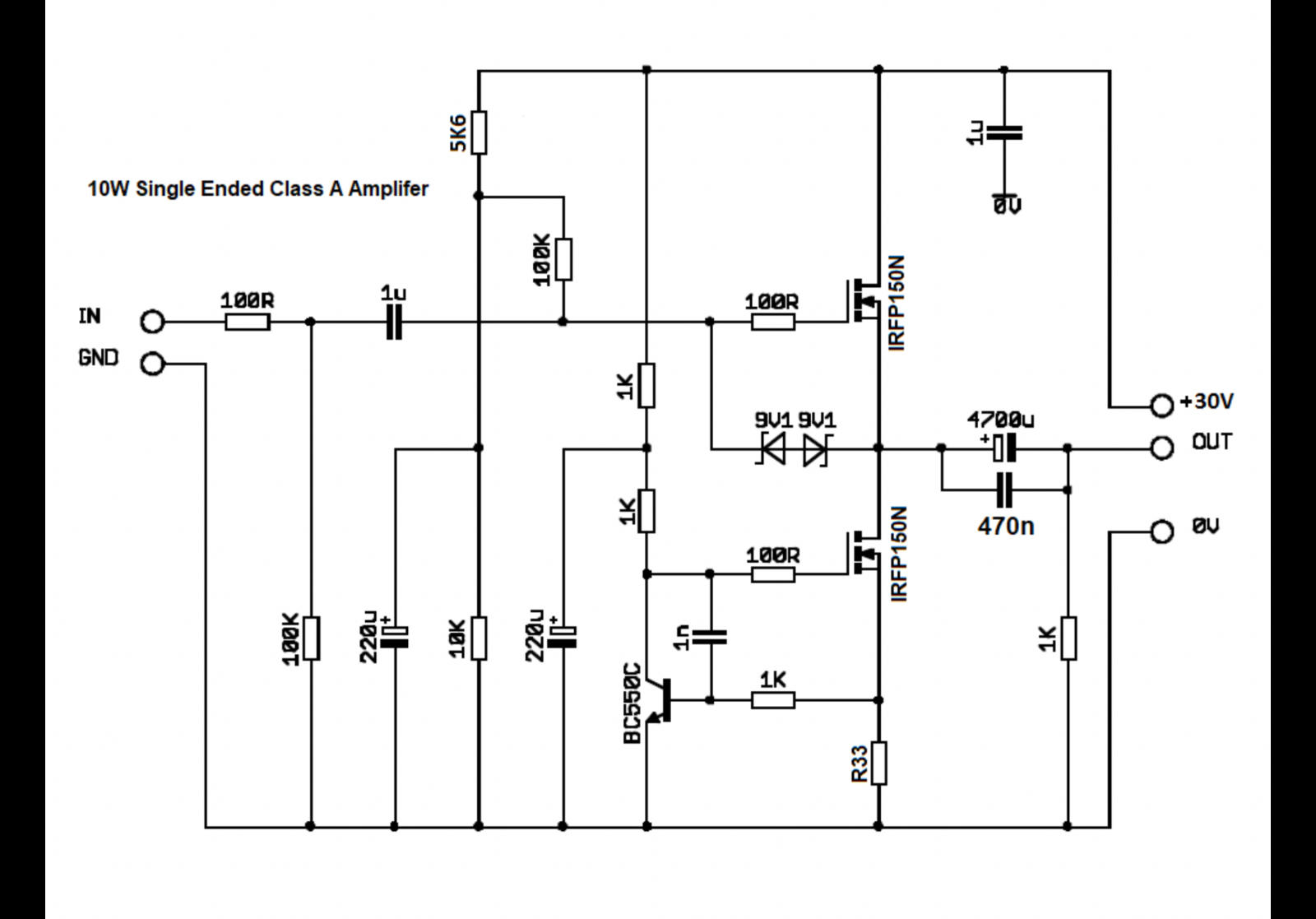 FS: MOSFET Based 10-watt Single-Ended Class A Power Amplifier - Stereo ...