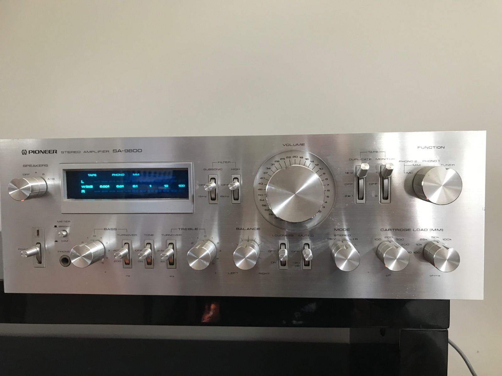 PIONEER SA-9800 Blue Line Stereo Amplifier Vintage Here - Stereo, Home ...